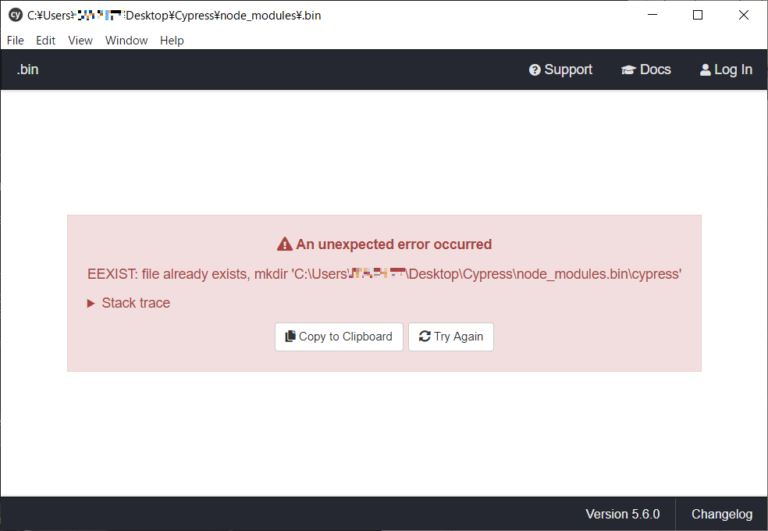 Cypressの起動エラーと起動後新規作成のJSファイルがGUI上に反映されない場合の対処法 | 絶壁の断崖絶壁